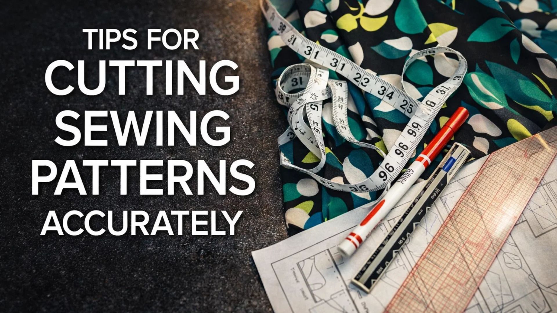 Tips for cutting sewing patterns accurately