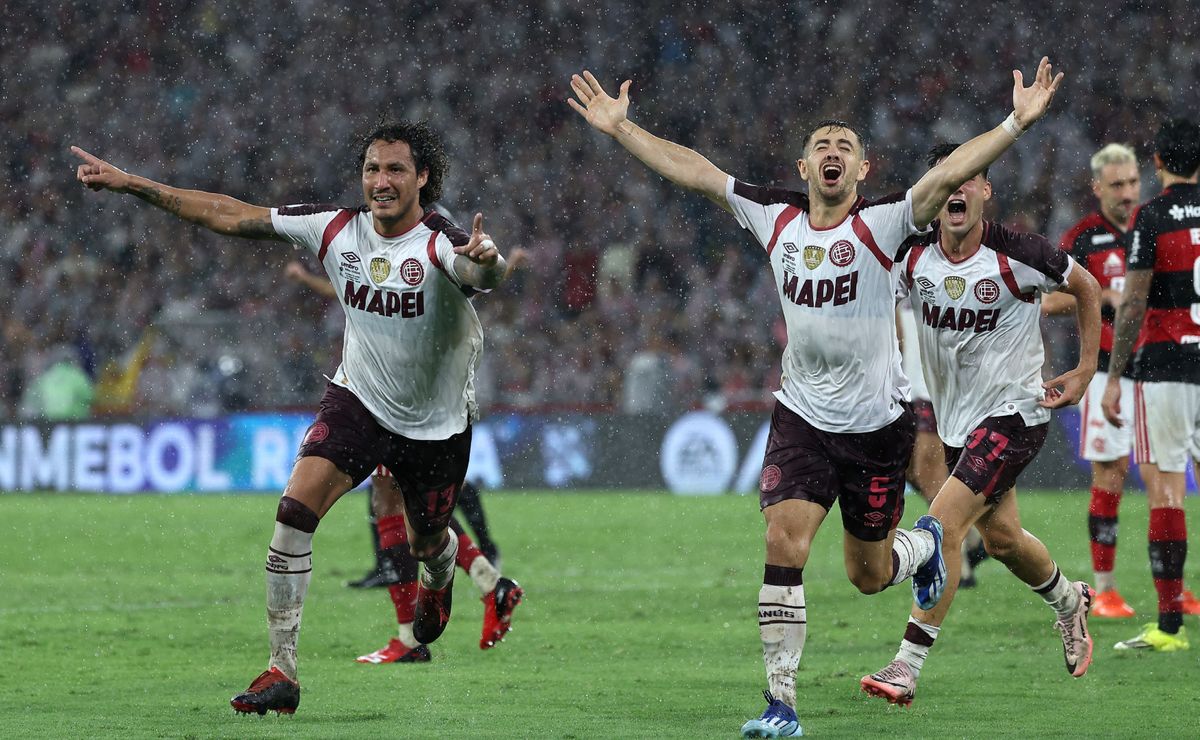 Lanús le ganó 3 a 2 a Flamengo en el Maracaná y se quedó con la Recopa ...