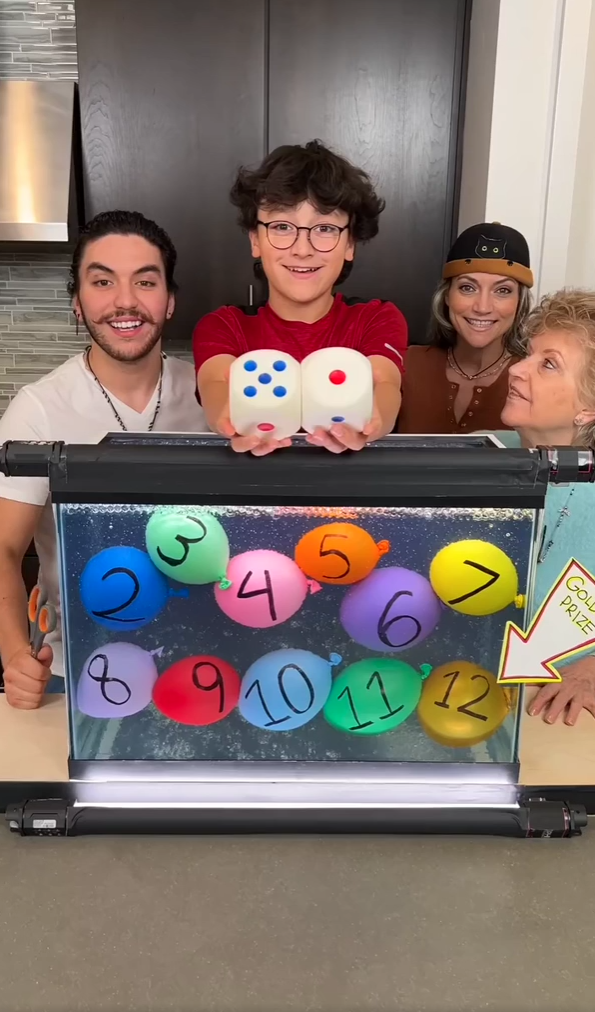 Who will win the mystery prize balloon game