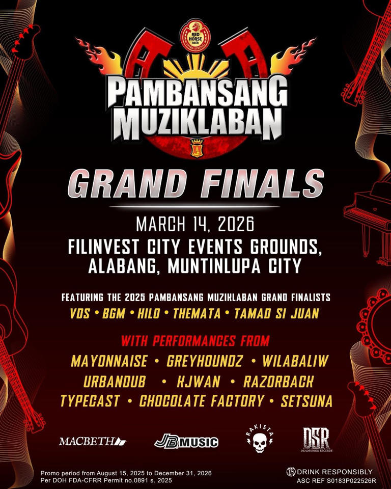 Pambansang Muziklaban grand finals set on March 14
