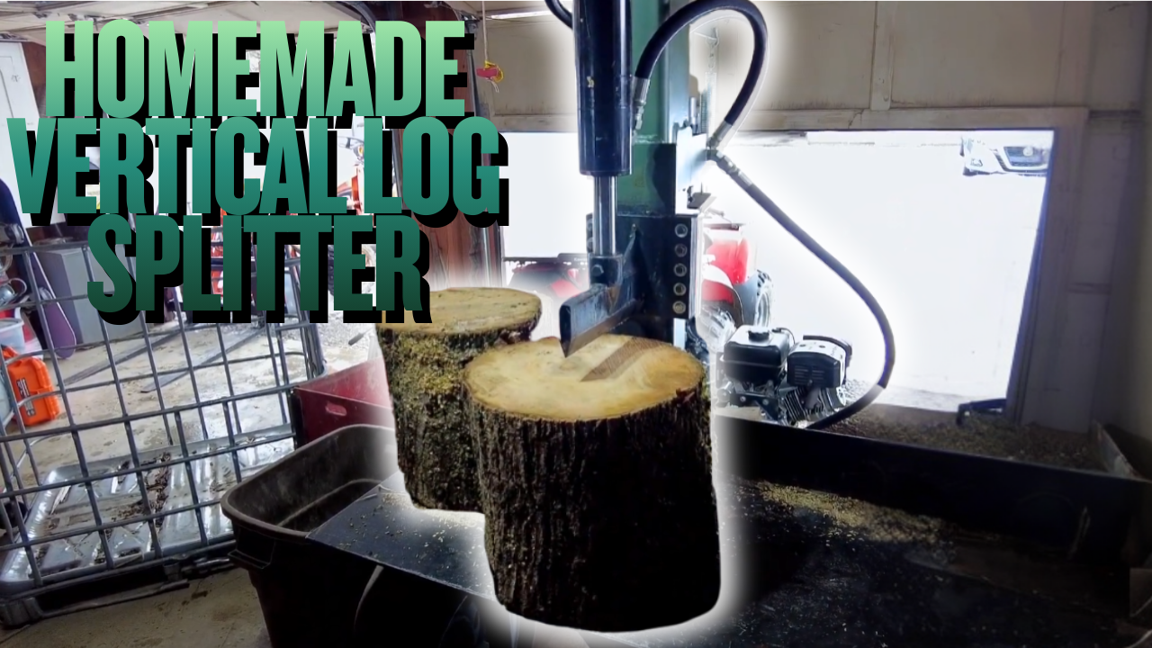 Homemade vertical log splitter overview and features