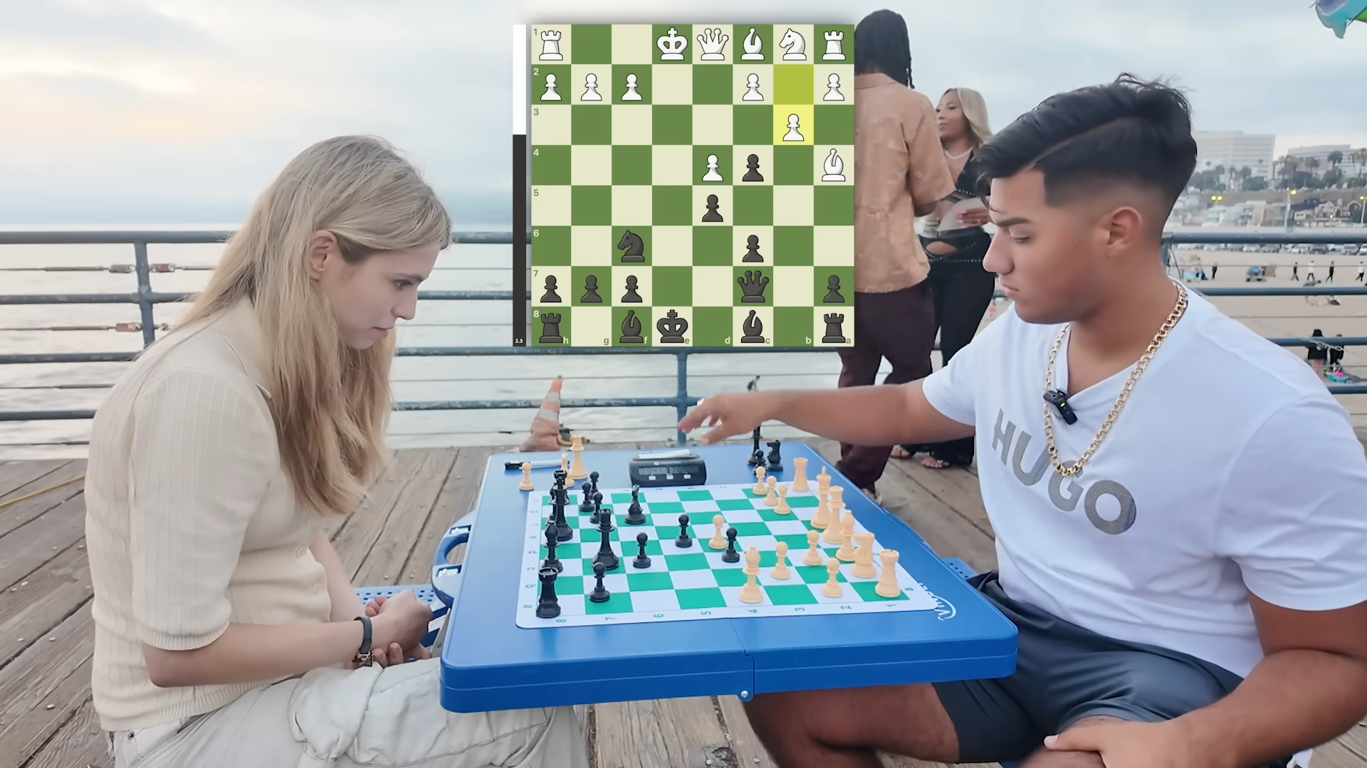 30 seconds at the chessboard was enough