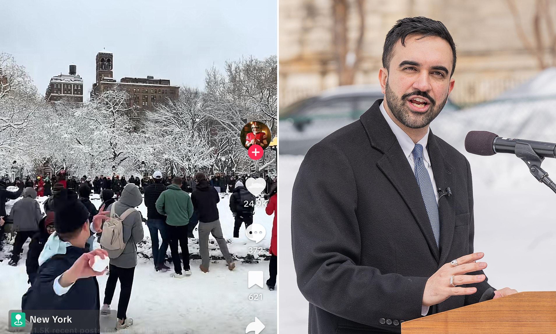 Revealed: NFL quarterback was in viral snowball fight that angered New ...