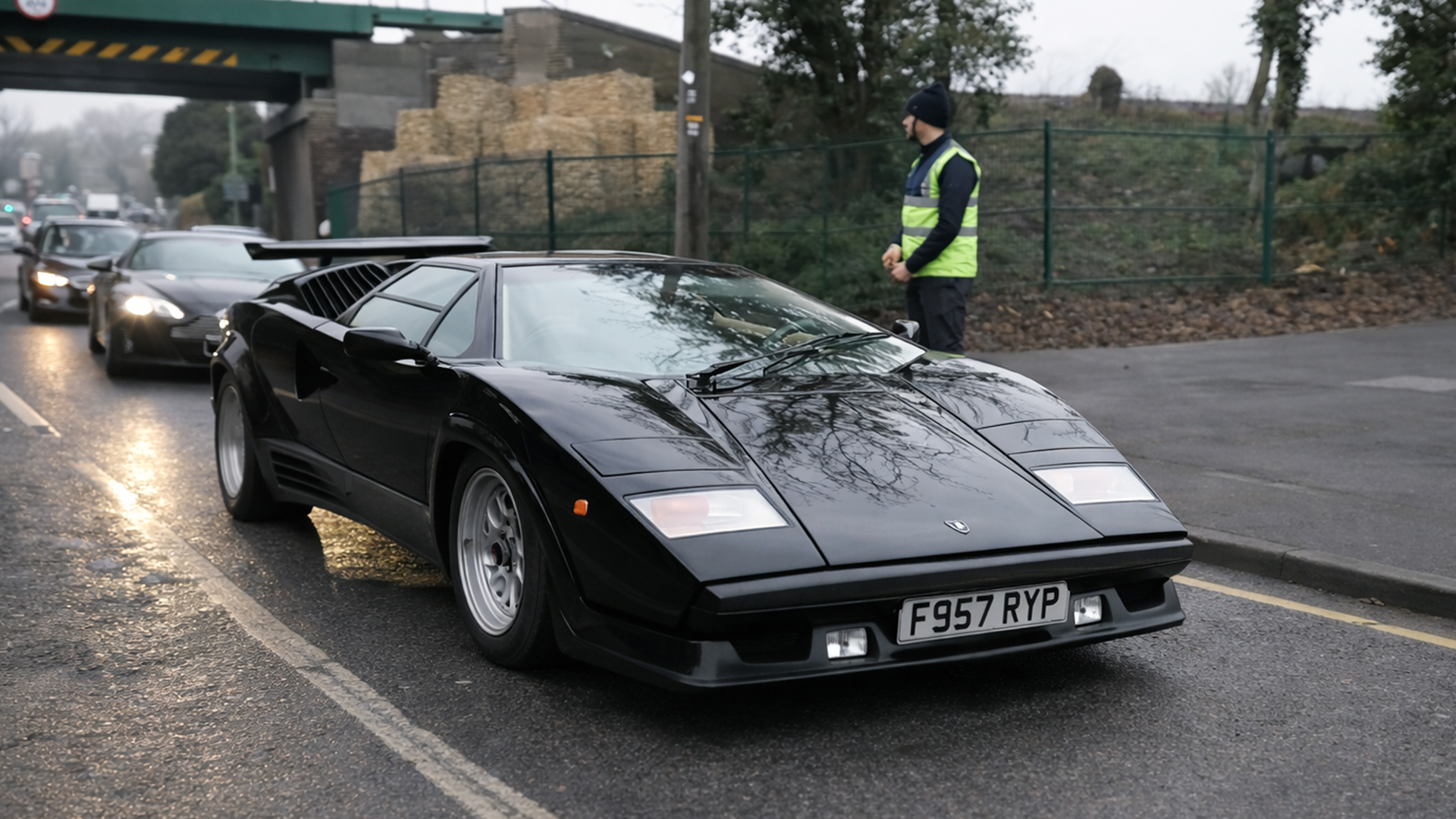Iconic $800,000 Lamborghini Countach on public roads