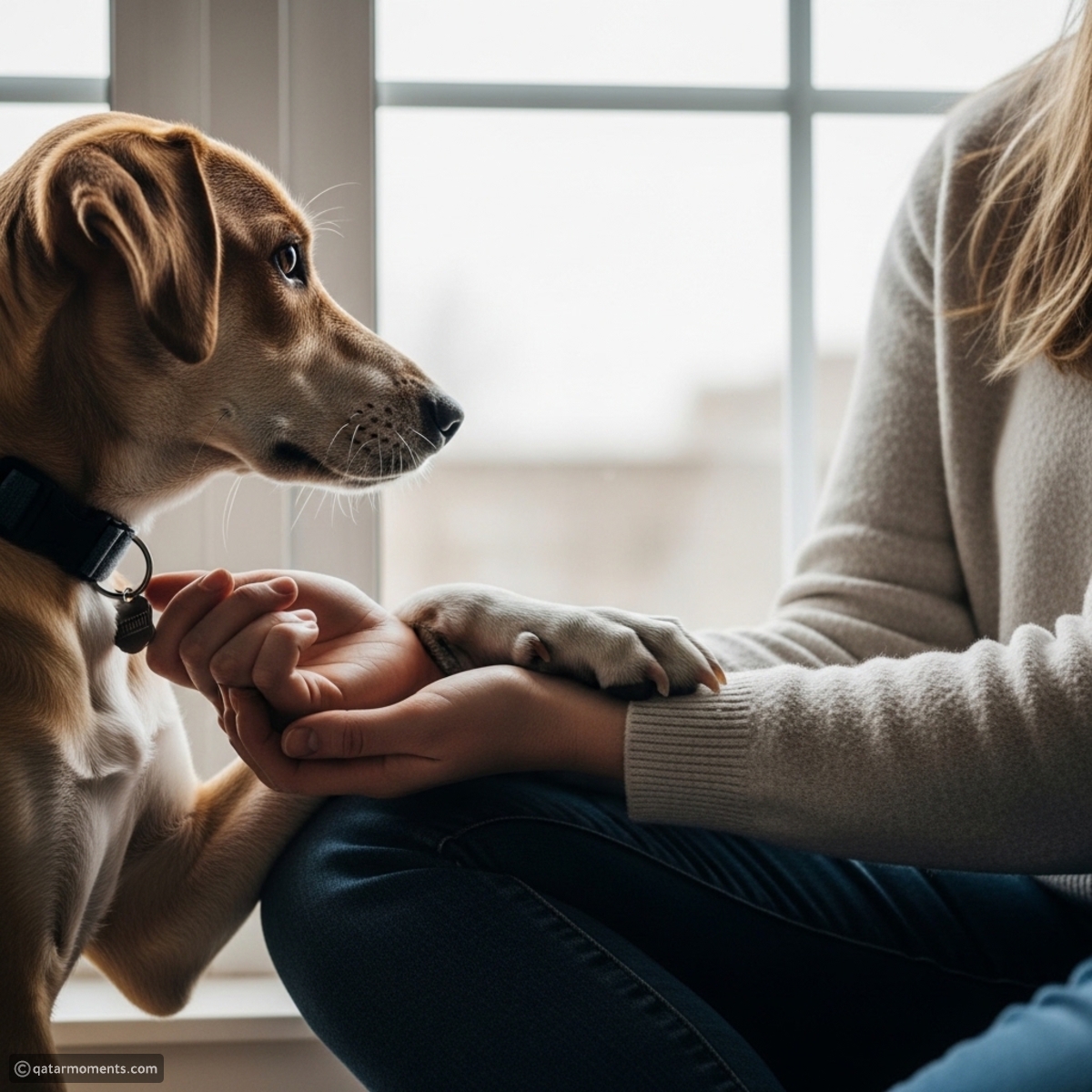 Why dogs place their paw on you and what experts say it really means