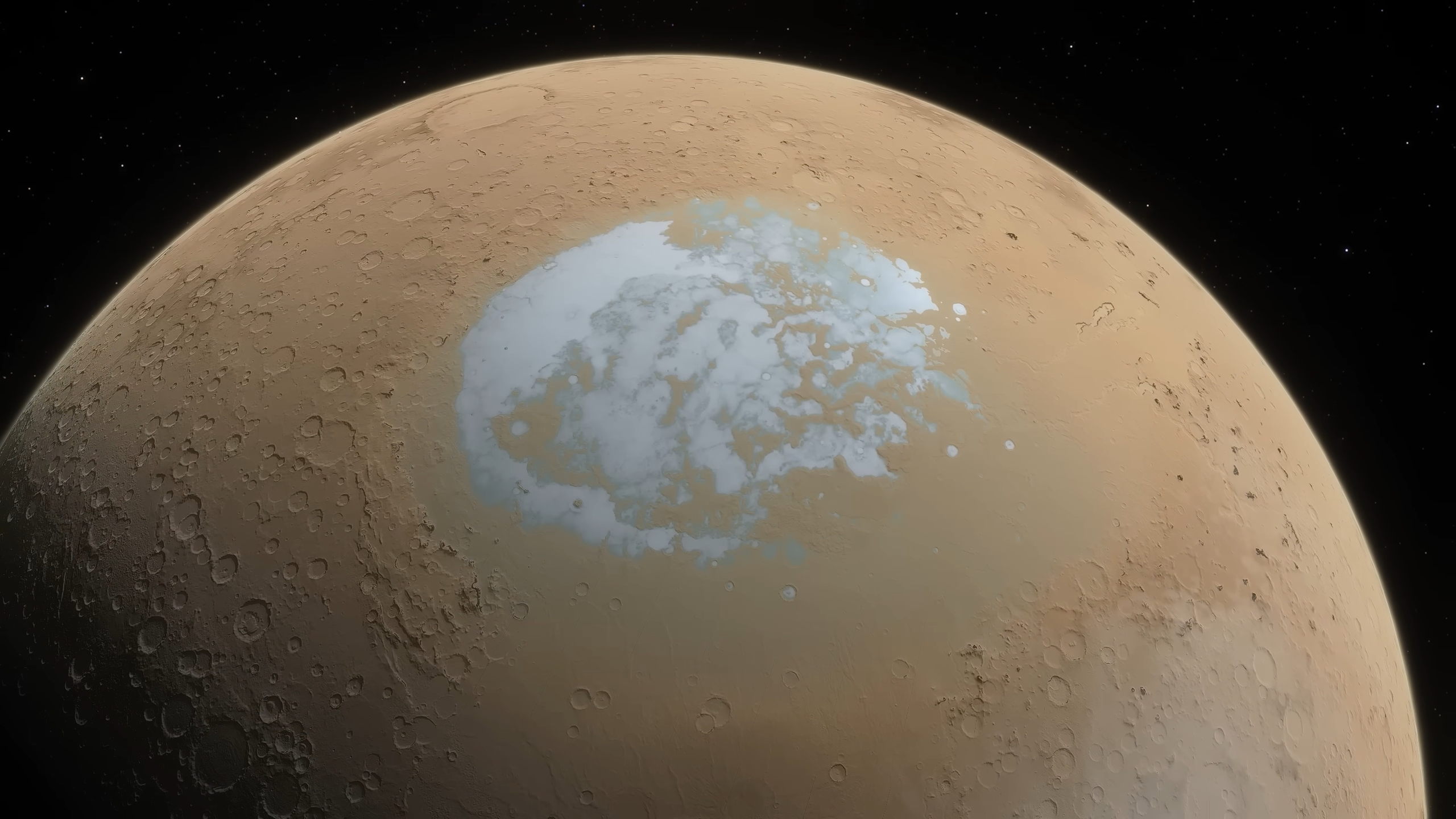 This is when Mars was covered in water