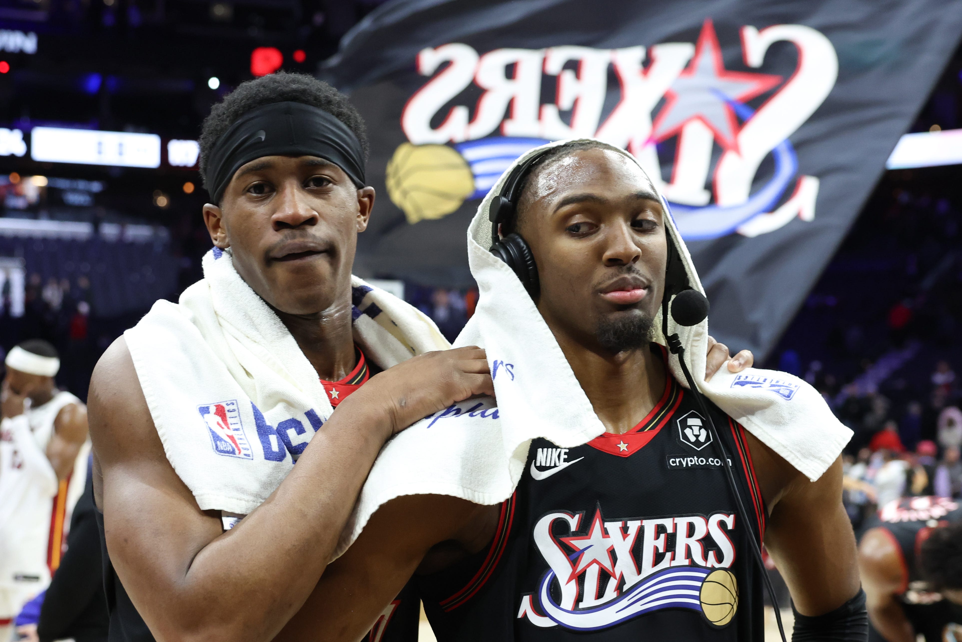 Sixers guards discuss attacking Heat zone defense after win at home