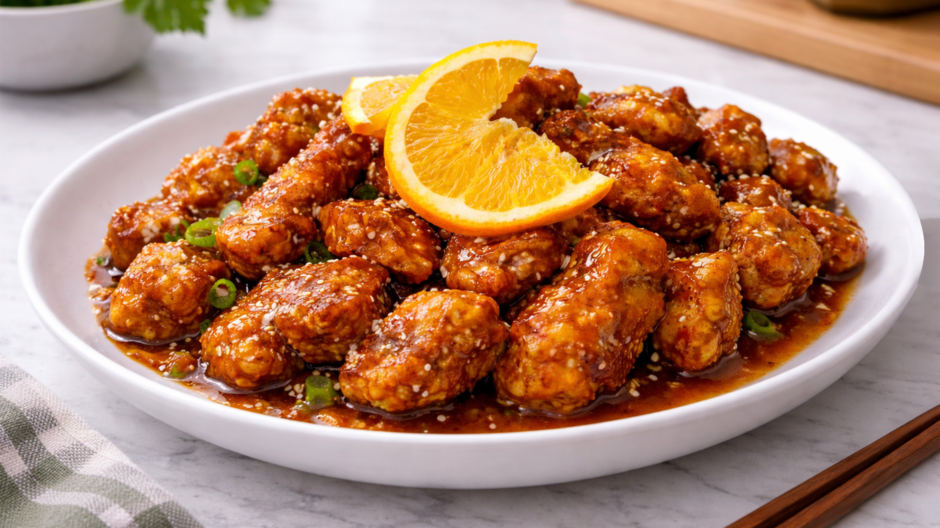 Homemade orange chicken made easy