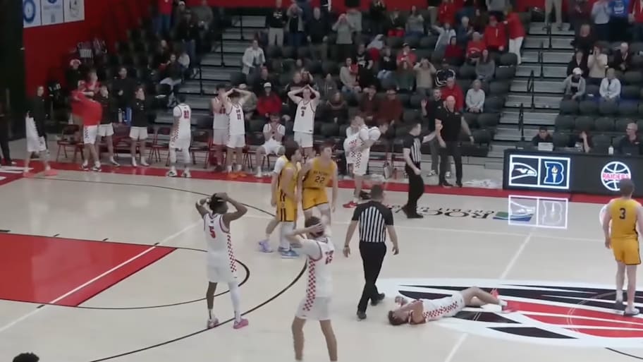 Small college playoff game ends with worst foul you’ll ever see