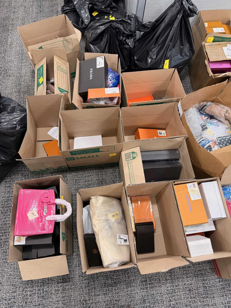 2 arrested after Hermès bags, hundreds of fake designer items found in ...