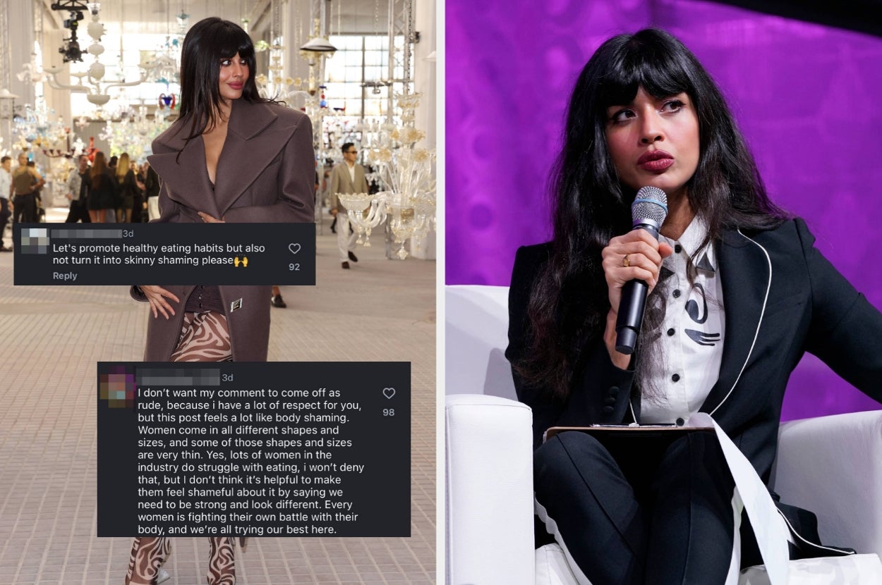 Jameela Jamil called out "scarily thin" women at the 2026 BAFTAs, and ...