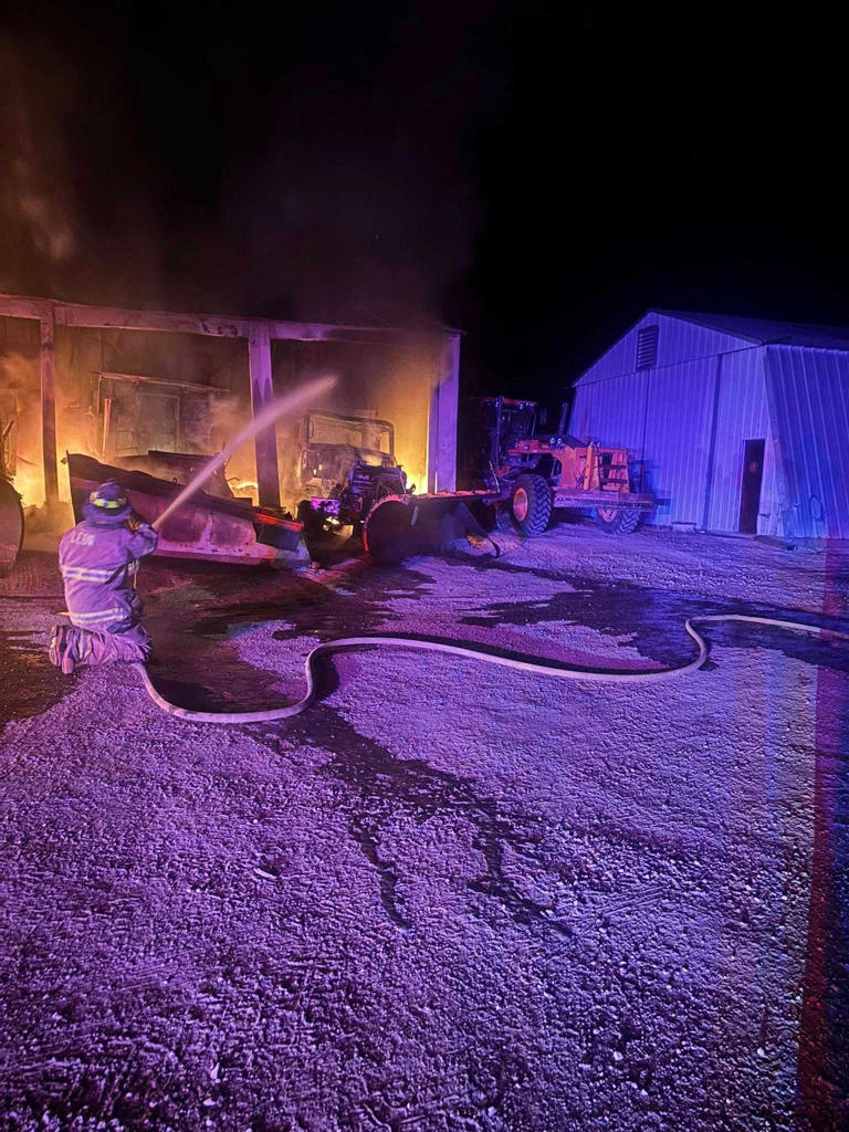 Public works vehicles destroyed in Decatur County fire