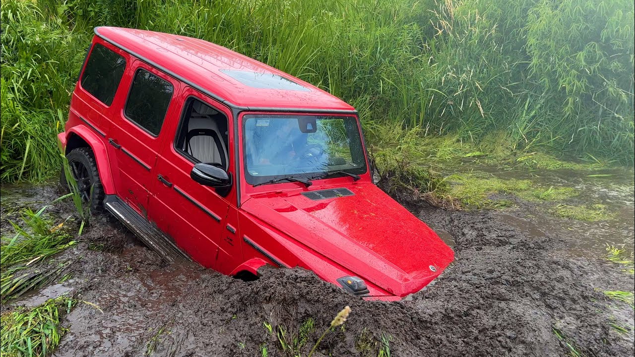 Mud swallowed this truck - and then kept going