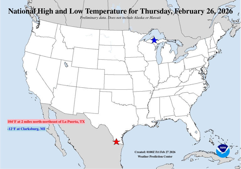 Texas' scorching temperature readings may have made history