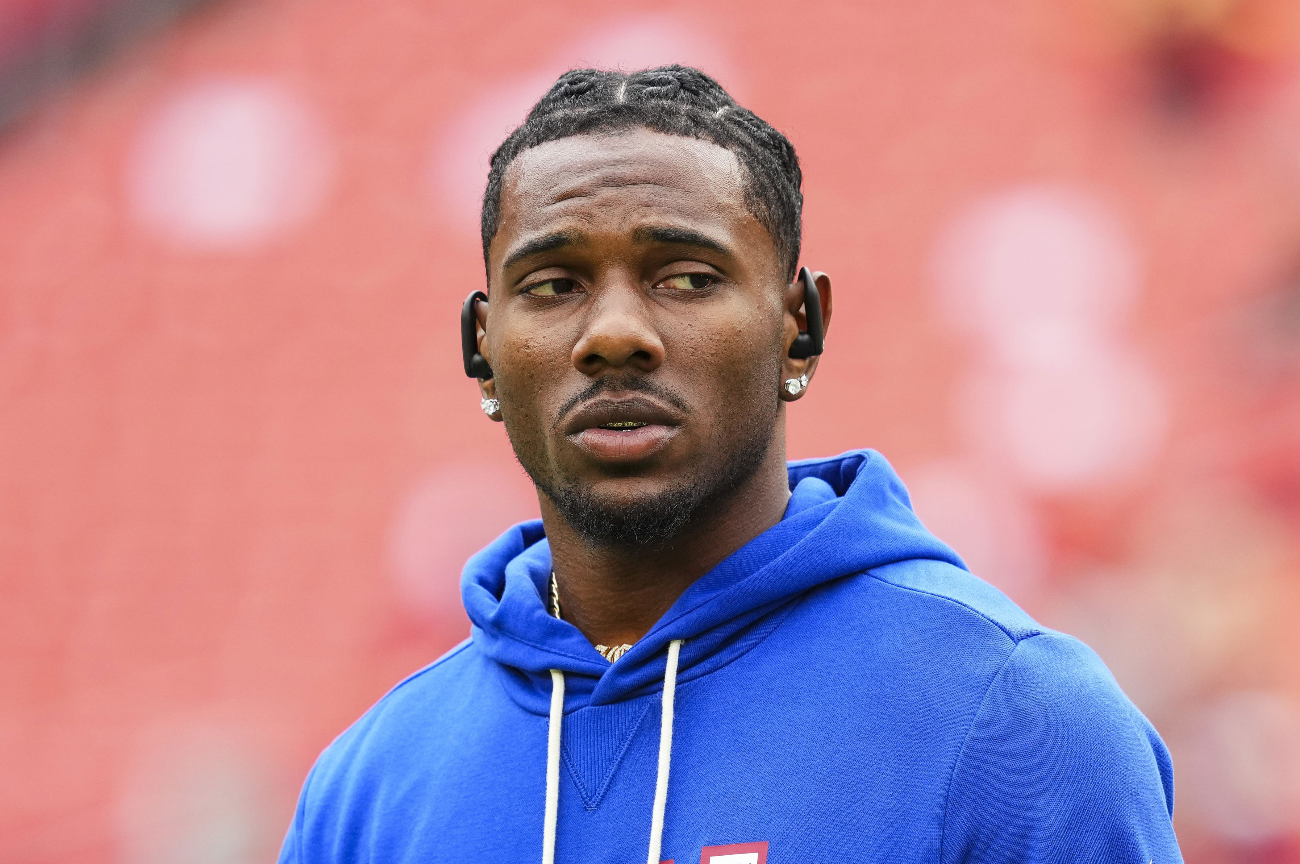 Giants' Malik Nabers reacts to Cowboys drafting Caleb Downs