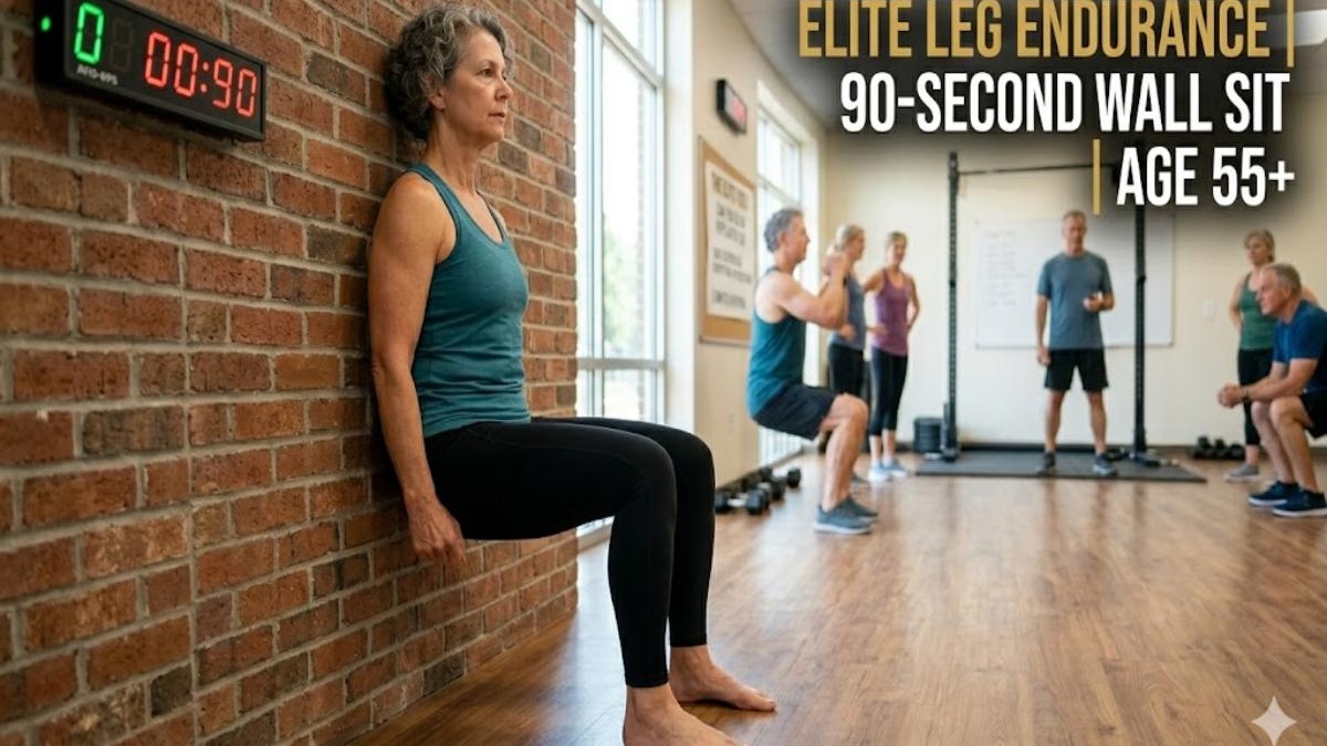 Can you hold this? If you can wall sit for this long after 55, your leg ...