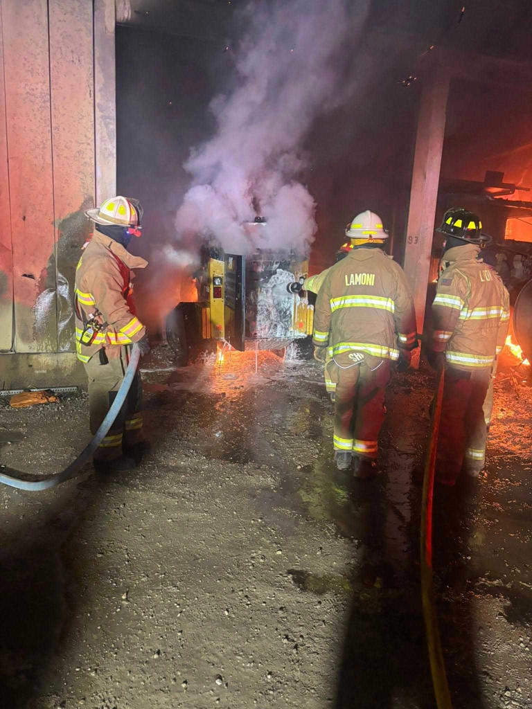 Public works vehicles destroyed in Decatur County fire