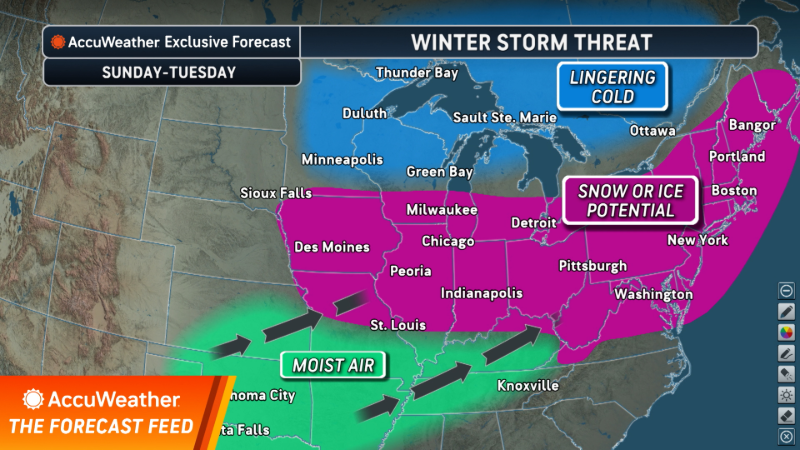 Back-to-back winter storms to hit the Midwest and East Coast with messy ...