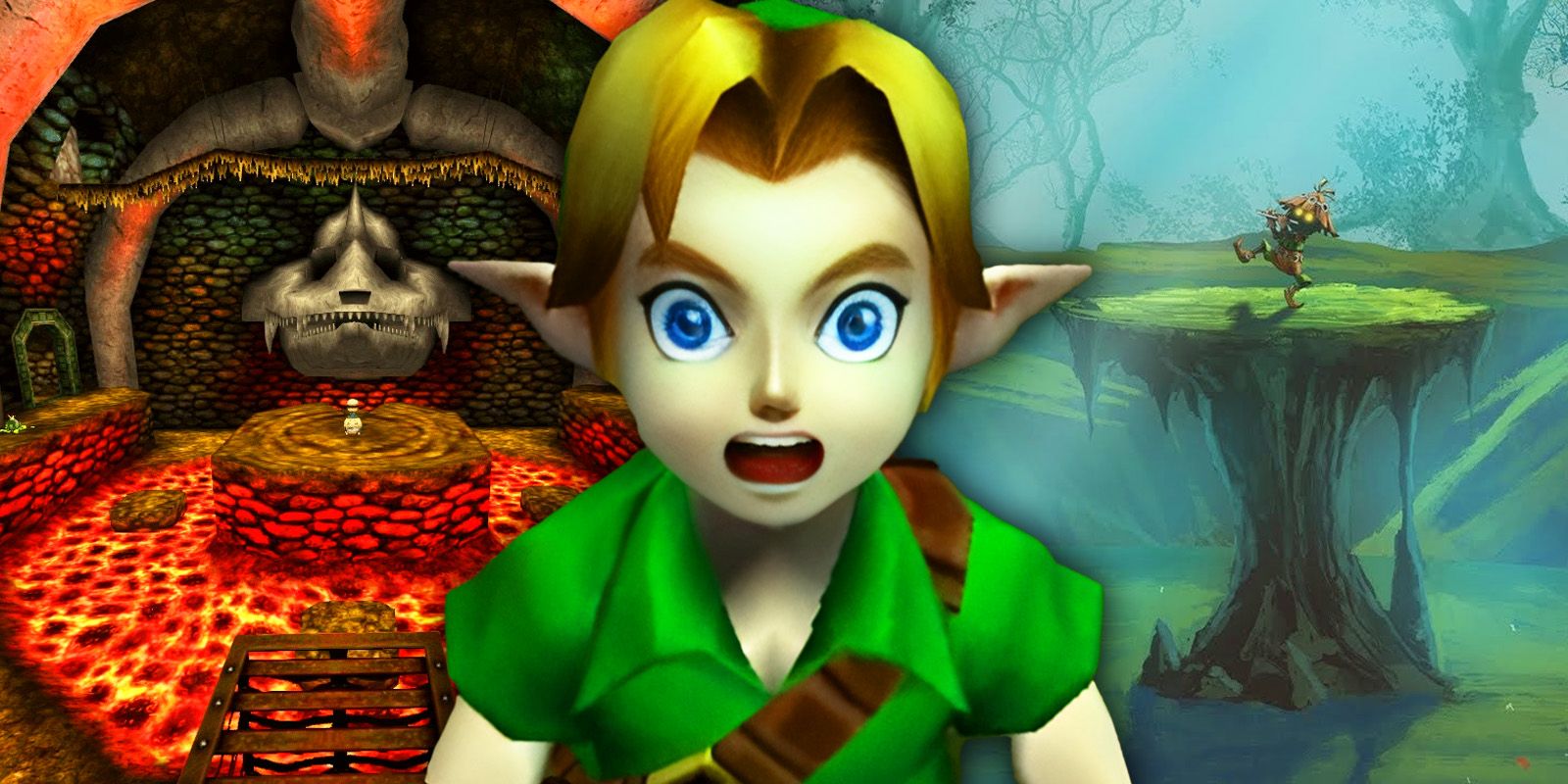 Legend Of Zelda Ocarina Of Time Remake Comparison Footage Leaves