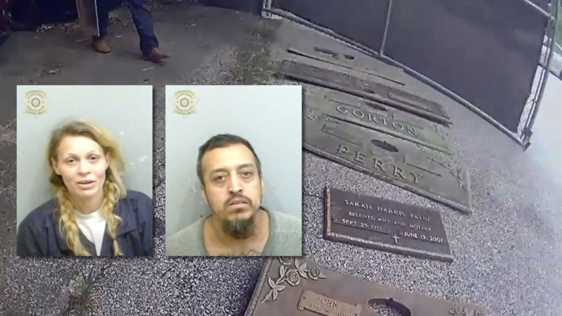 Couple accused of stealing $130K of grave markers from Atlanta cemetery