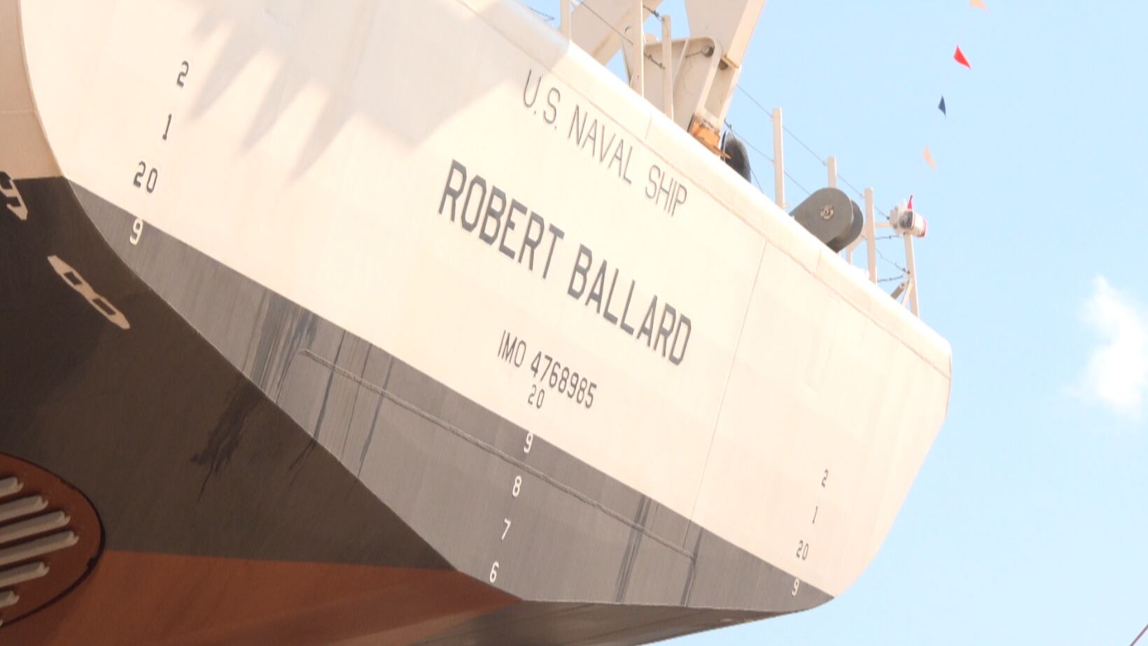 USNS Robert Ballard set to be christened at Bollinger Shipyards