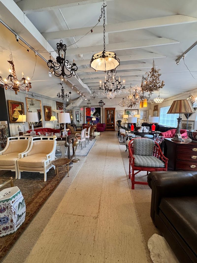 This historic New Jersey antique center is a multi-level warehouse ...