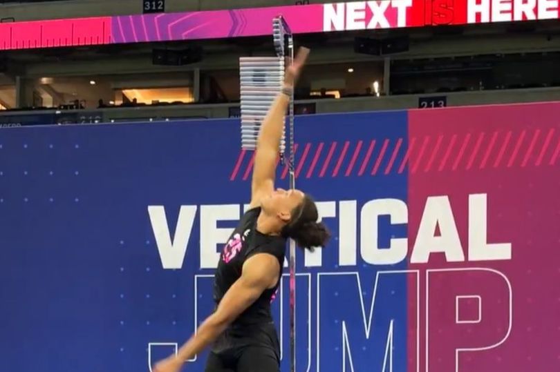NFL draft star smashes record with higher vertical leap than prime ...