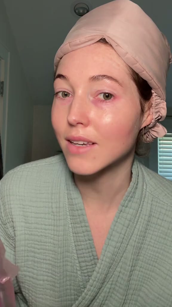 Overnight test of a salmon sperm sheet mask for glowing skin