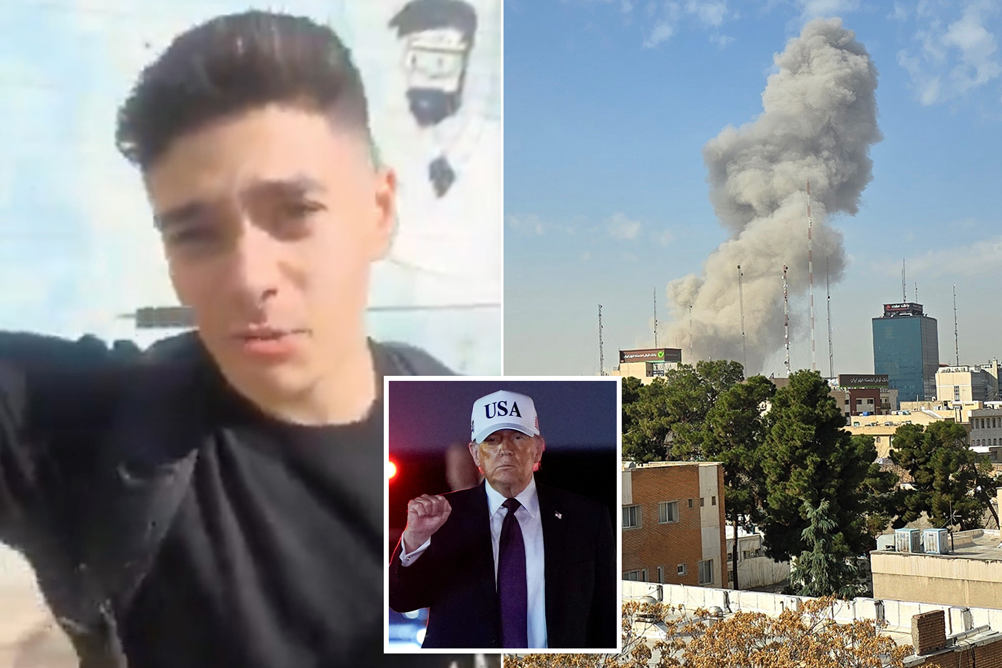 Iranians chant and dance in the streets after US, Israeli air strikes ...