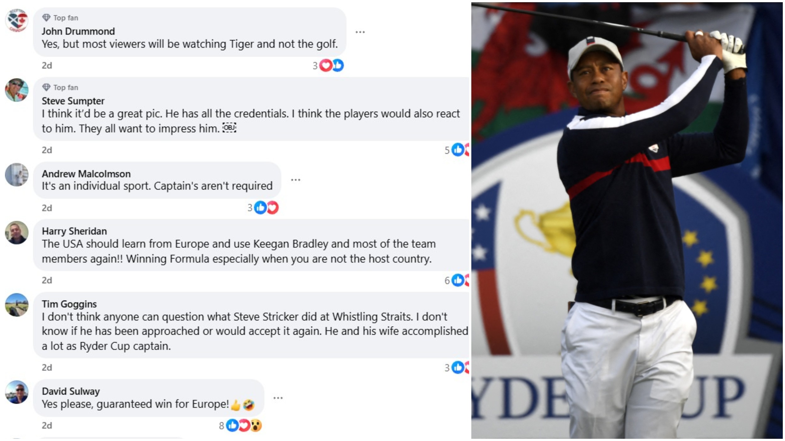 Should Tiger Woods be Ryder Cup captain? - Golf Monthly readers have ...