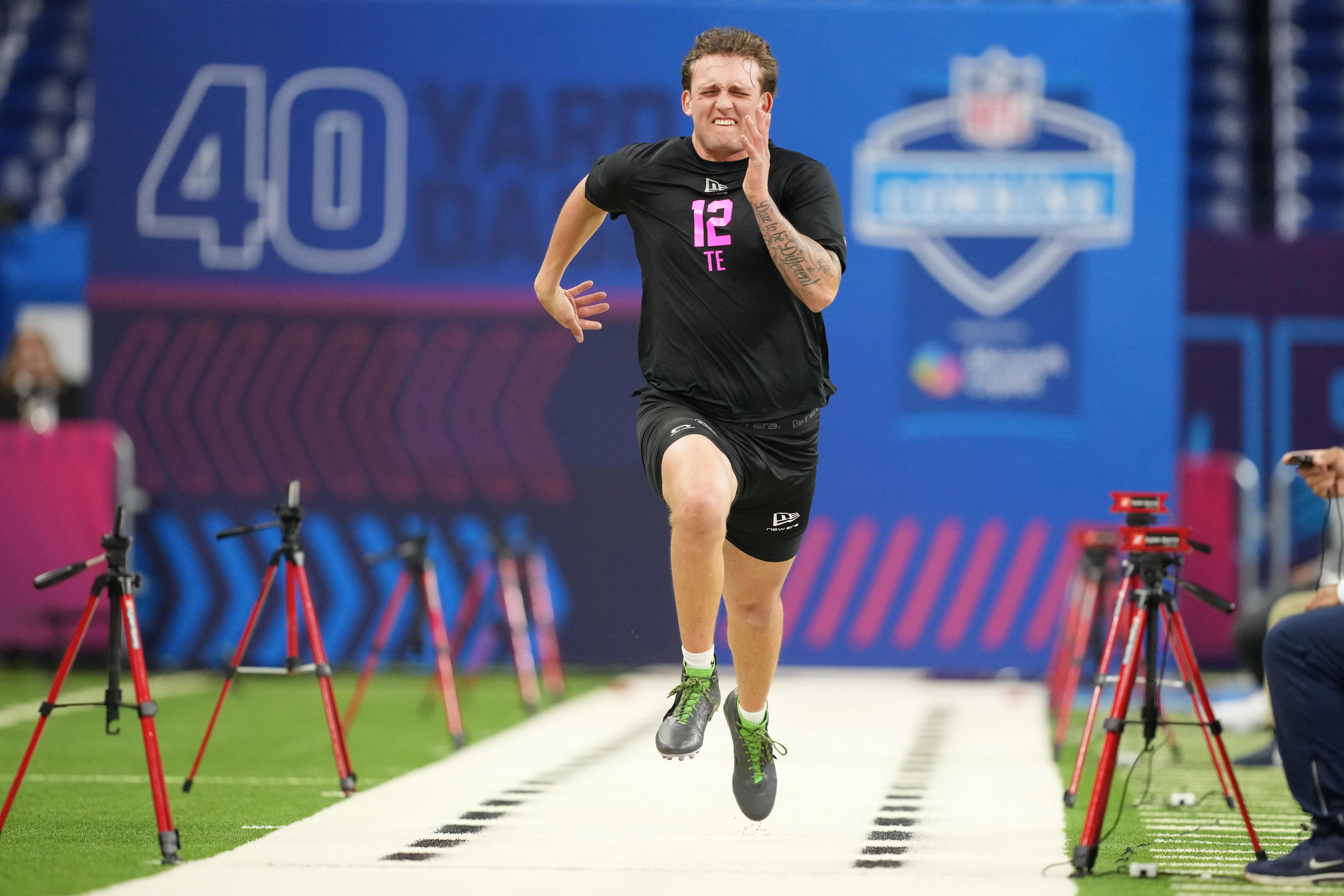 'What the?' Tennessee tight end Miles Kitselman shocked at NFL combine time
