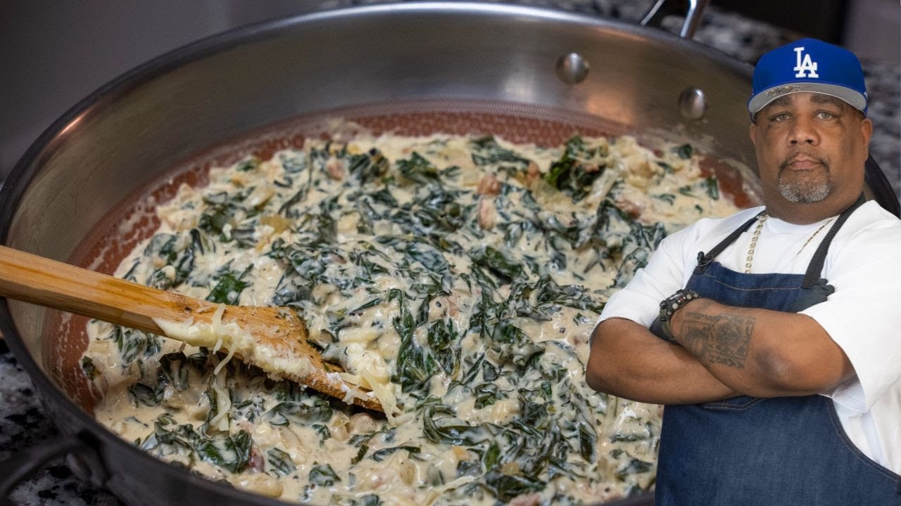 Super simple collard green dip