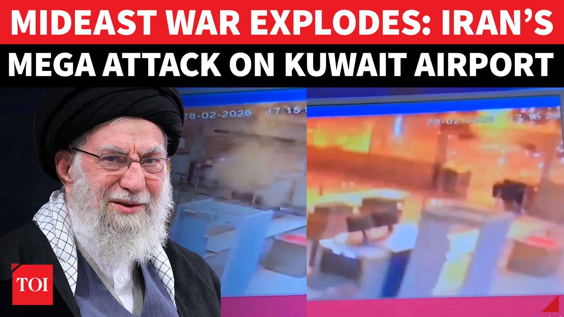 On cam: Kuwait airport 'destroyed' in huge Iran drone attack, several ...