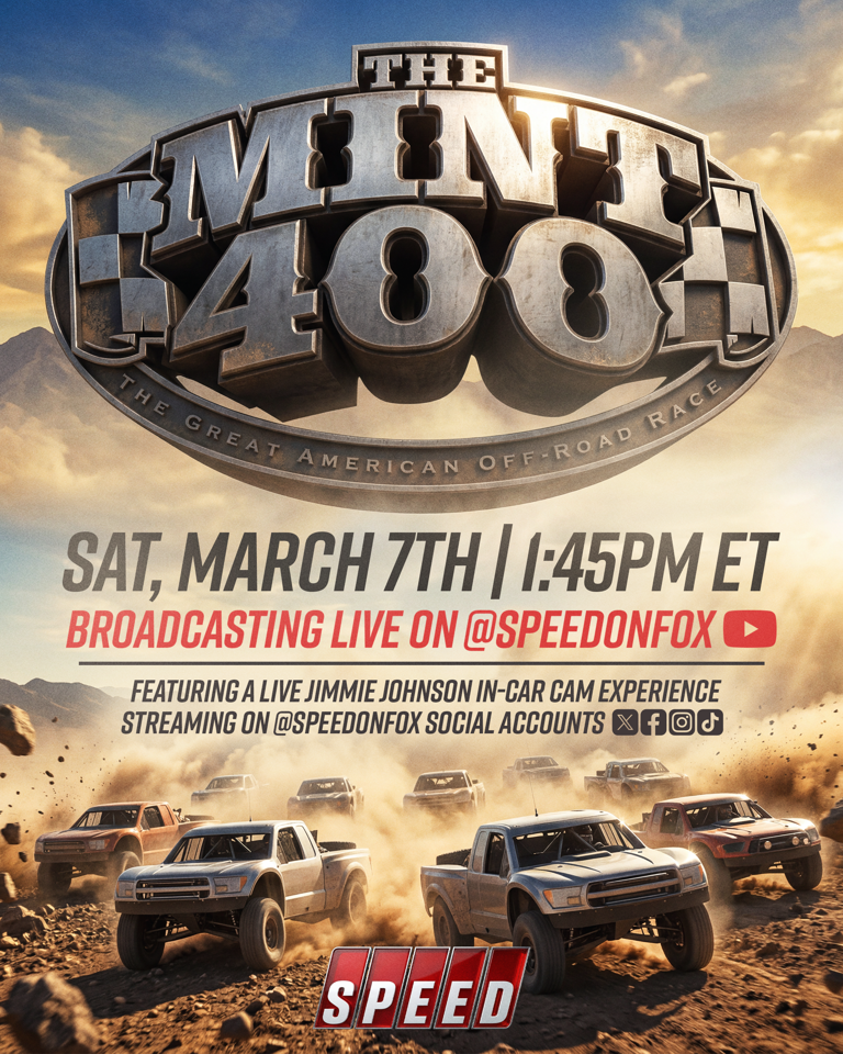Jimmie Johnson announces FOX livestream, in-car camera for Mint 400 race