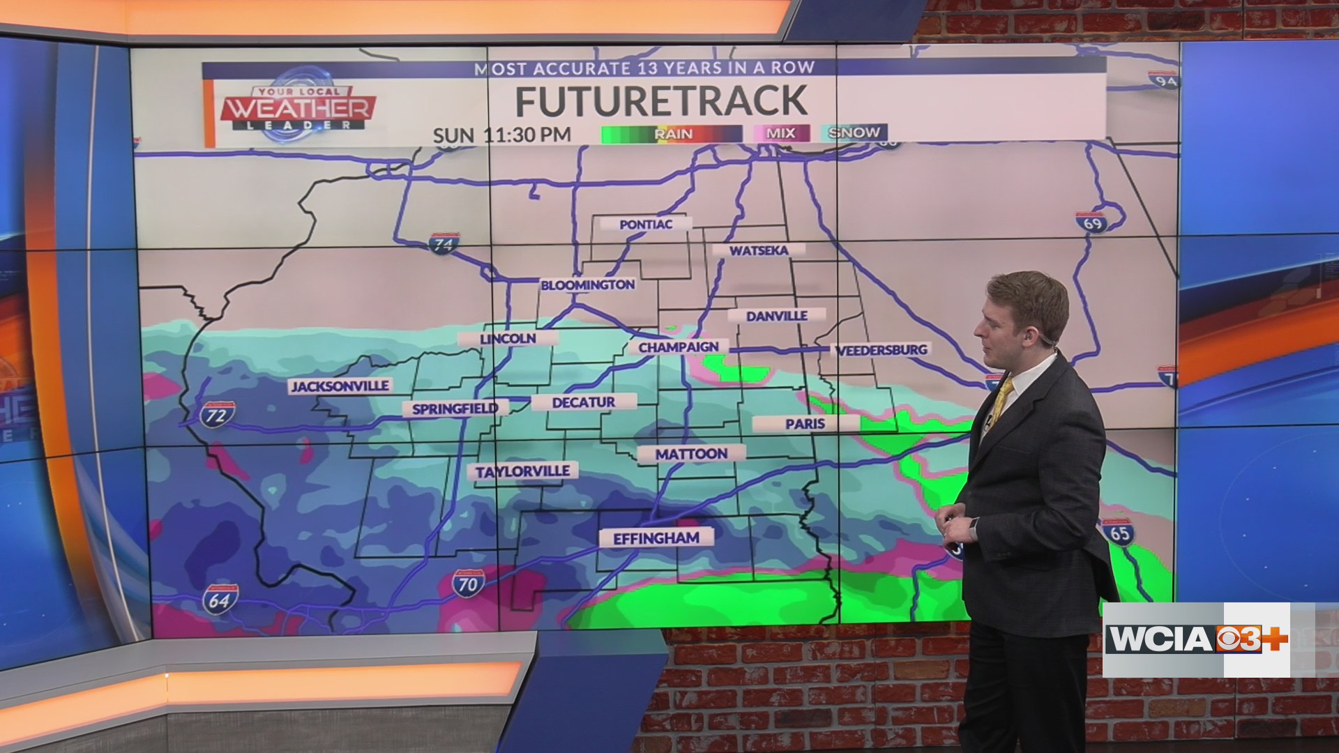 Quick hit of winter Sunday before a plethora of rain in the week ahead