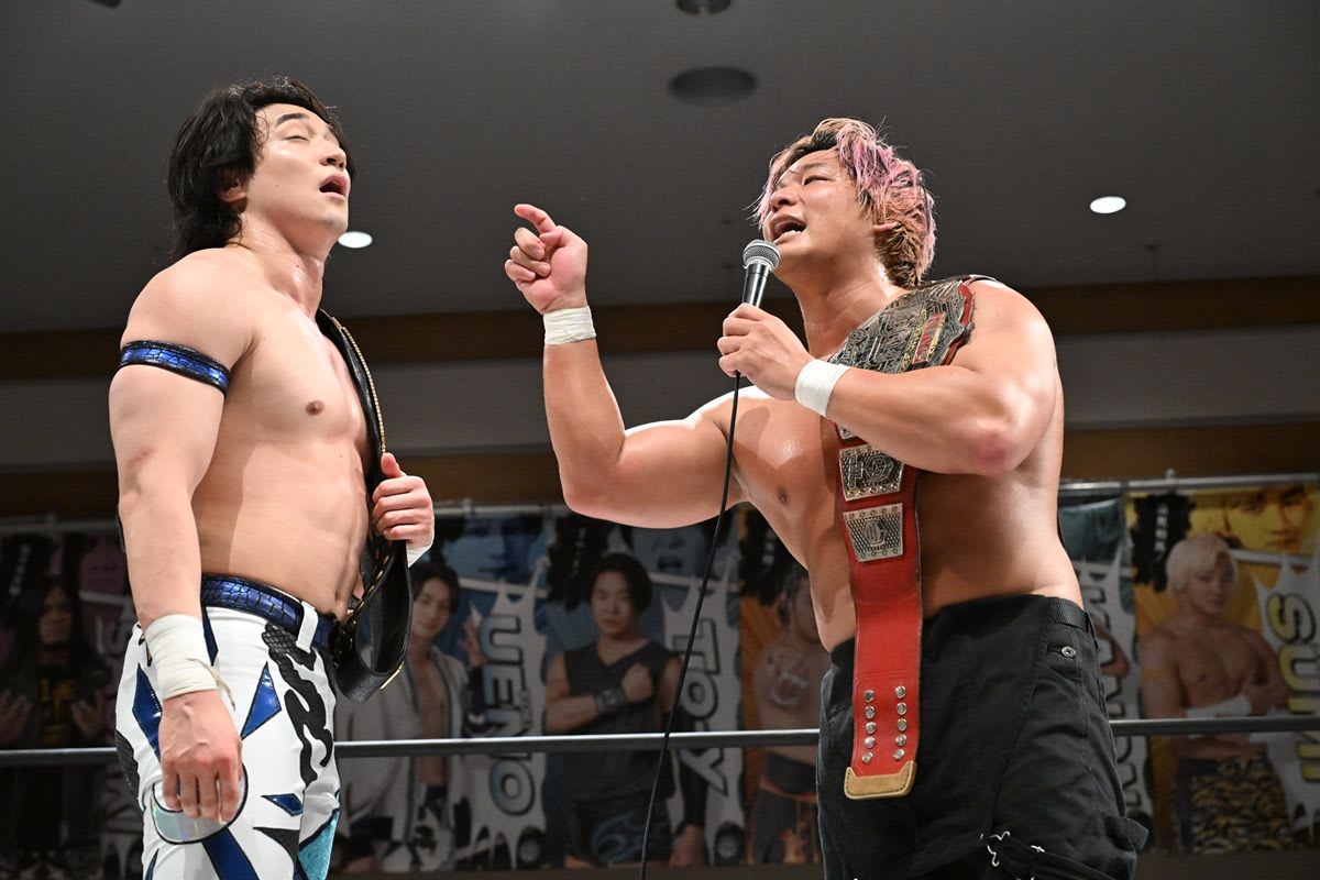 【DDT】挑戦者KANONが宣戦布告「DDT、プロレス界全部、KANONで染める」王者・上野のスイッチ入る