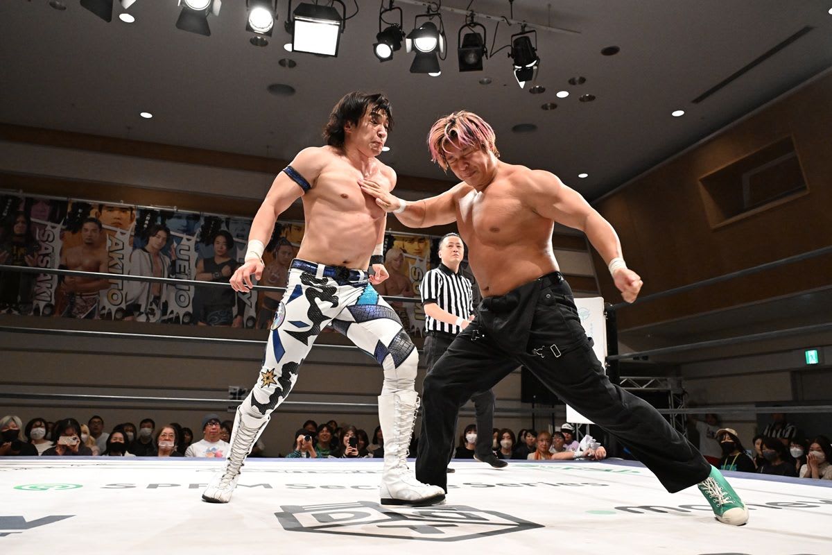 【DDT】挑戦者KANONが宣戦布告「DDT、プロレス界全部、KANONで染める」王者・上野のスイッチ入る