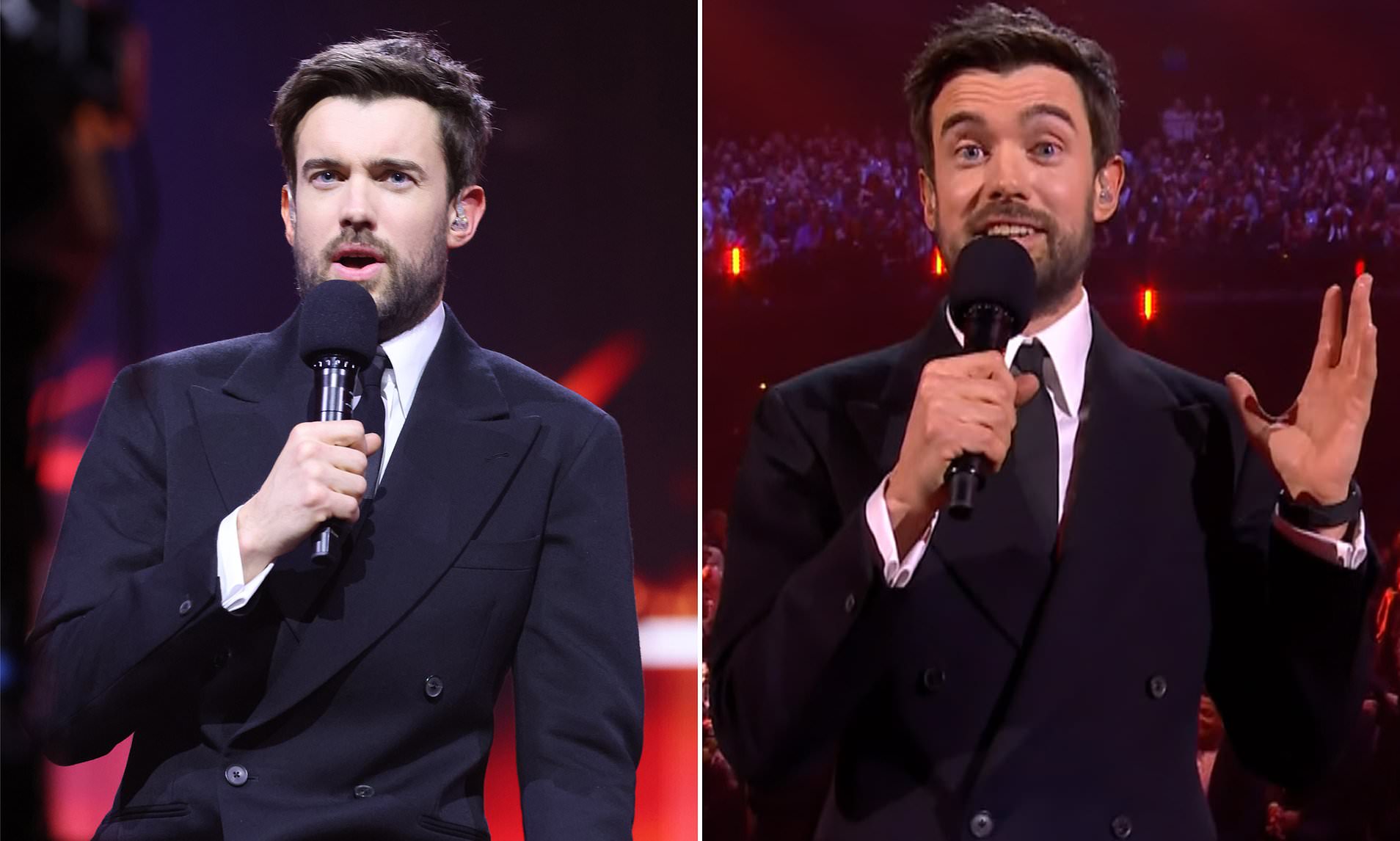 BRITs host Jack Whitehall criticised for 'punching down at Manchester ...