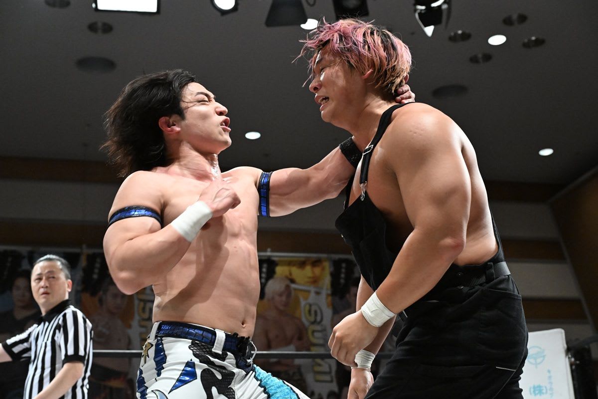 【DDT】挑戦者KANONが宣戦布告「DDT、プロレス界全部、KANONで染める」王者・上野のスイッチ入る