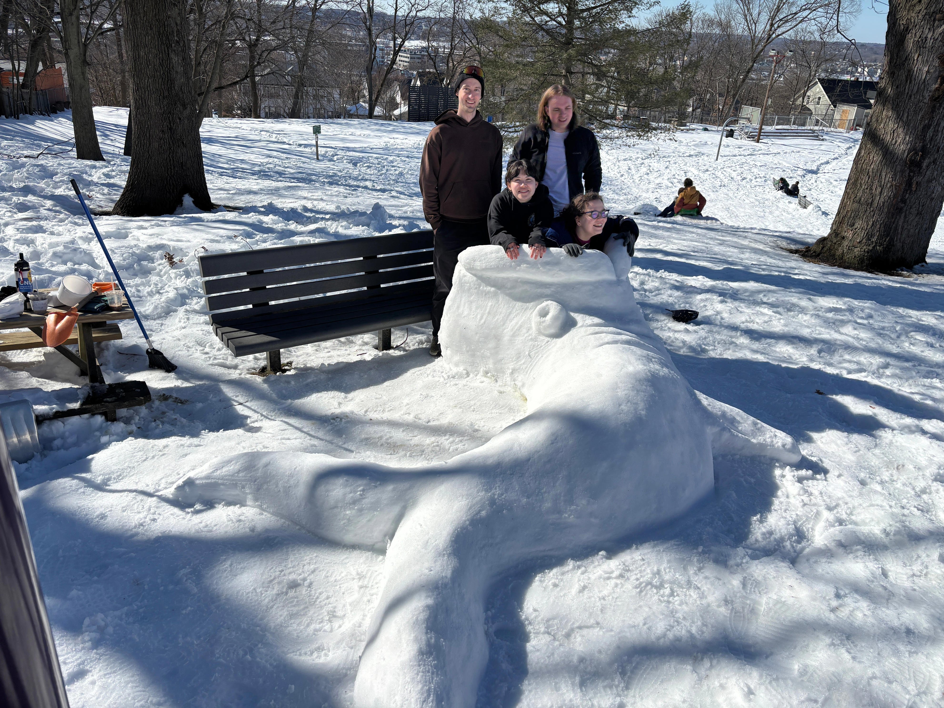 Snow sculpture contest debuts at Providence parks. Here's who won