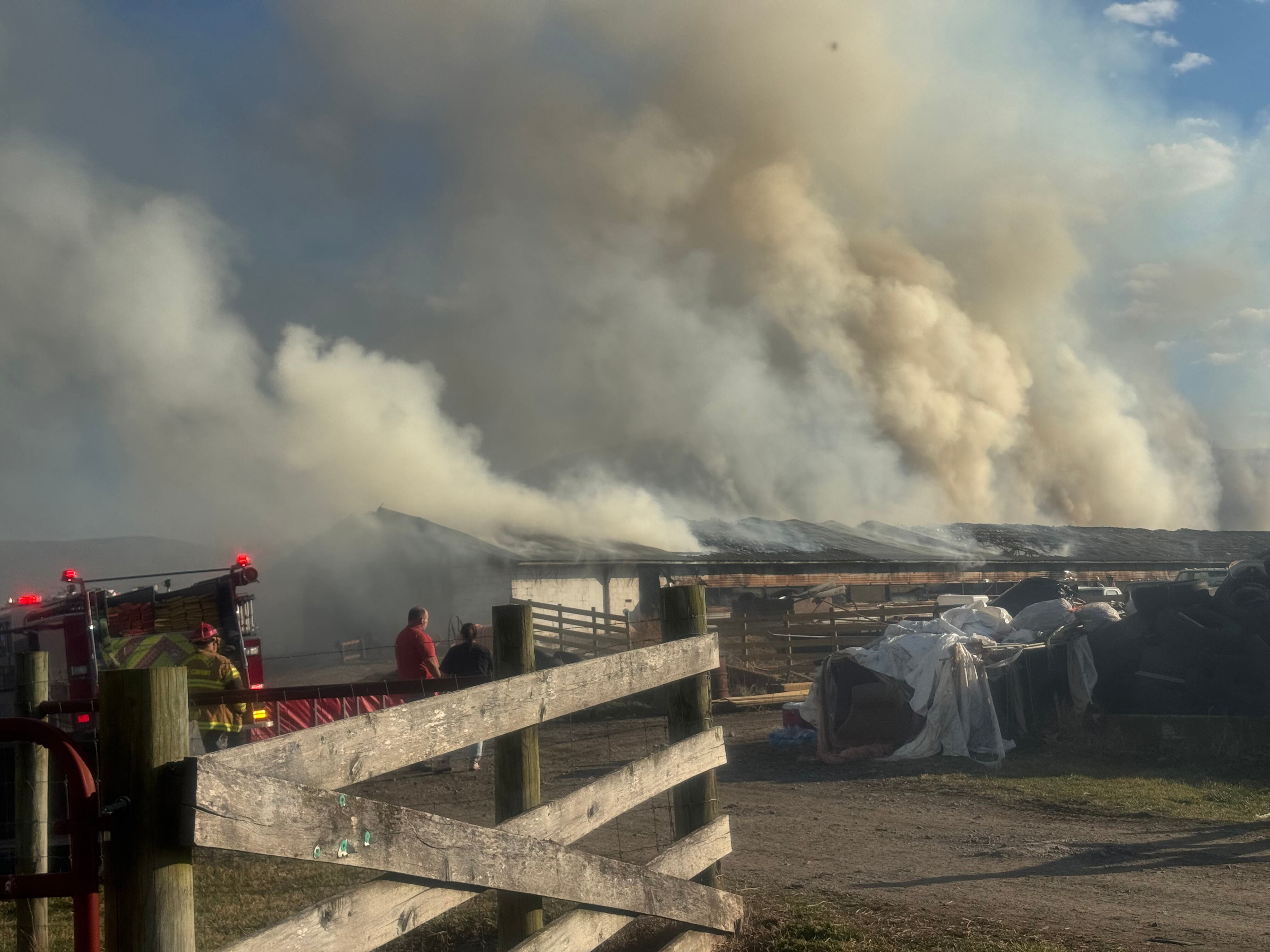 Poultry house catches fire in Elkton on Saturday