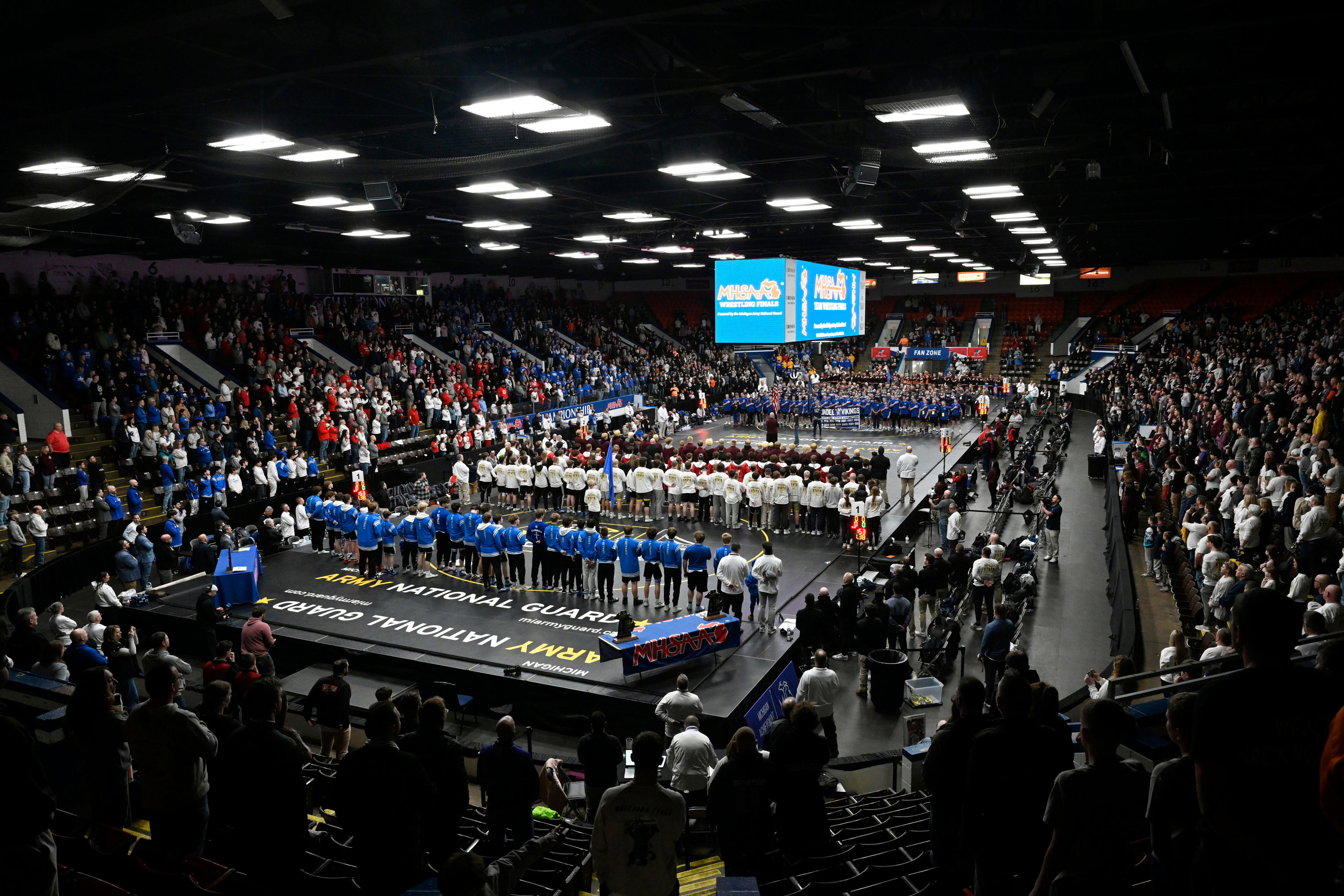 Five high school wrestlers can join historic ranks after Ford Field ...