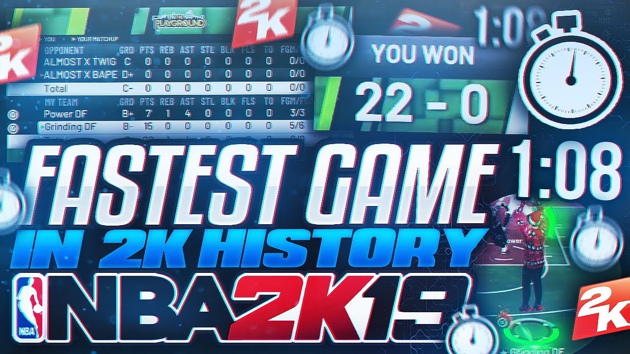 We set a world record on NBA 2K19! Best duo wins the fastest game in 2K ...