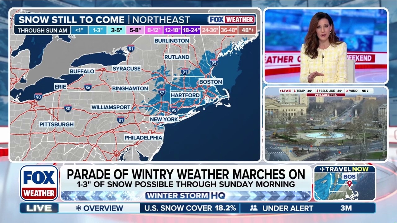 First of three storms brings snow across Northern Tier, moves into ...
