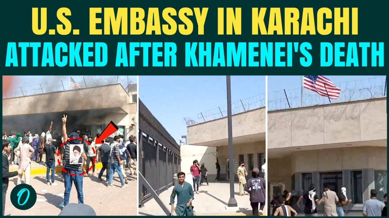 US embassy Karachi attacked: Pakistani mob sets consulate ablaze after ...