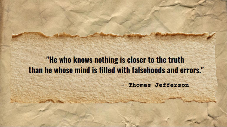 Quote of the day: Thomas Jefferson on the power of an open mind