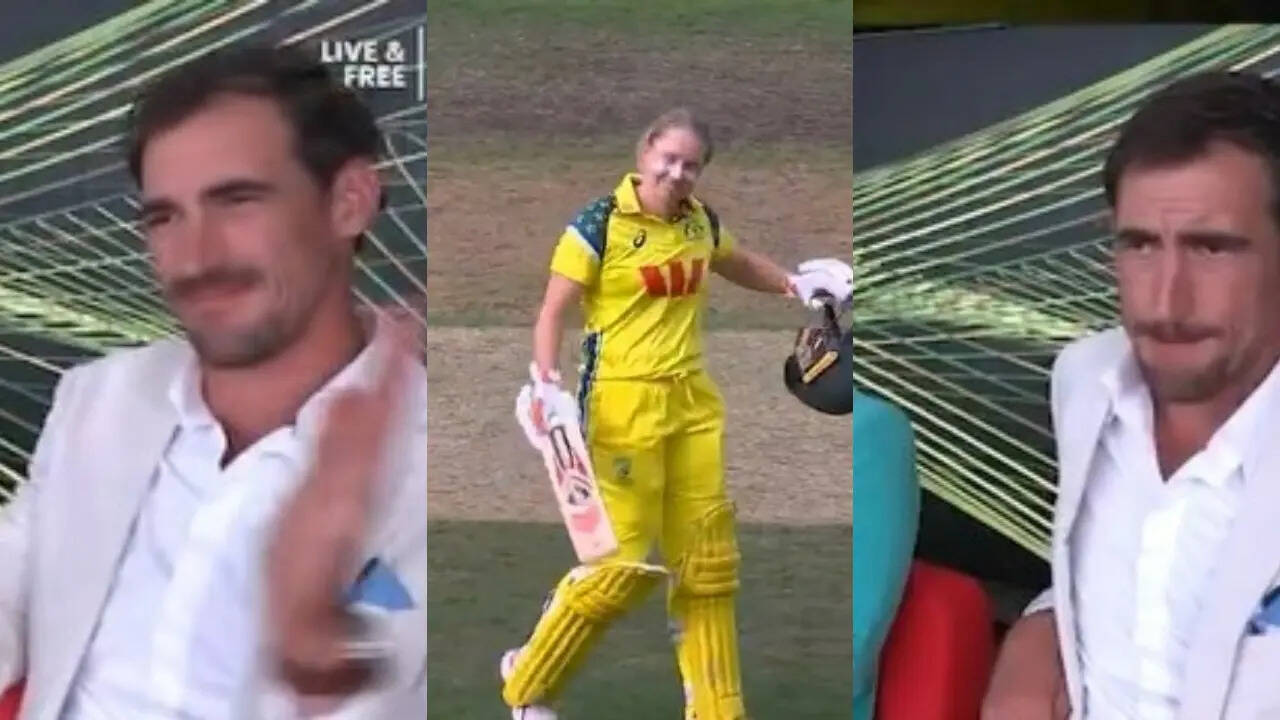 Mitchell Starc's Emotional Reaction Goes Viral As Alyssa Healy Smashes ...