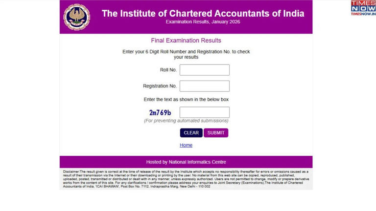 CA final result Jan 2026 announced at icai.org, Diksha Goyal tops