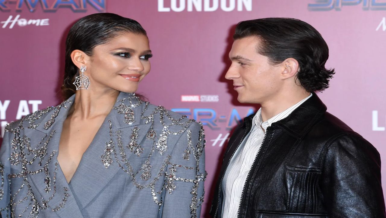 Zendaya and Tom Holland stun red carpet in coordinated blacks for ...