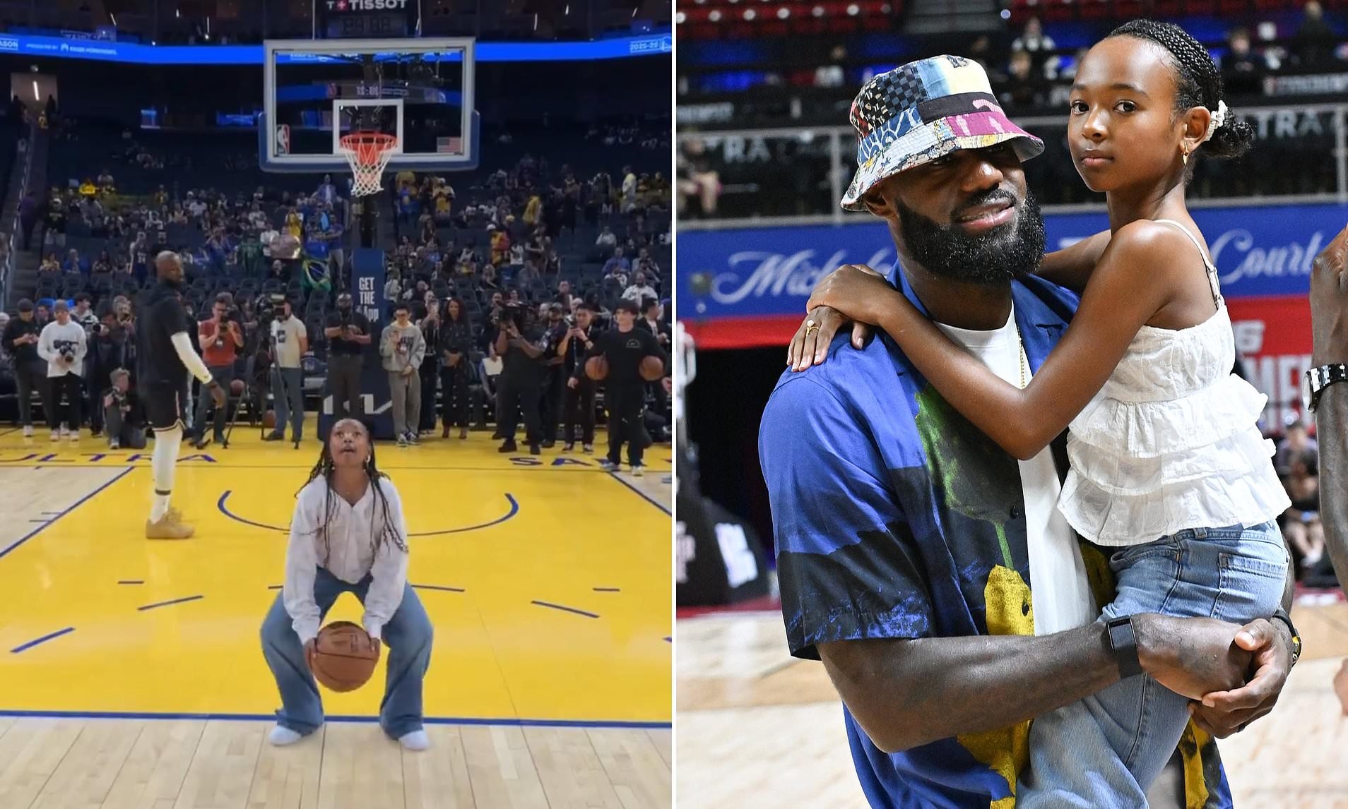 LeBron James upstaged by daughter Zhuri, 11, as she makes ridiculous ...